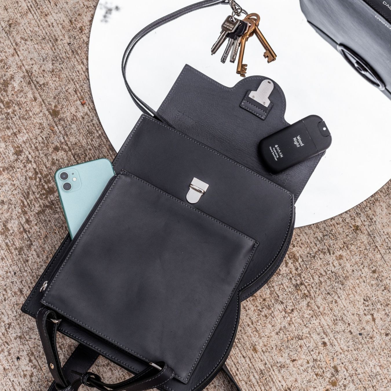 Backpack Joy | Charcoal | Grey-marbled – DAOTEY